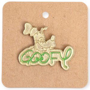 Disney | Jewelry | Goofy Disney Pin Gold Signature | Poshmark